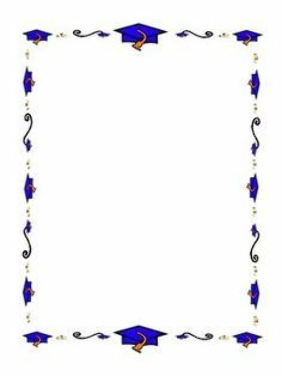 15 Free Graduation Borders With 5 New Designs Home Printables 