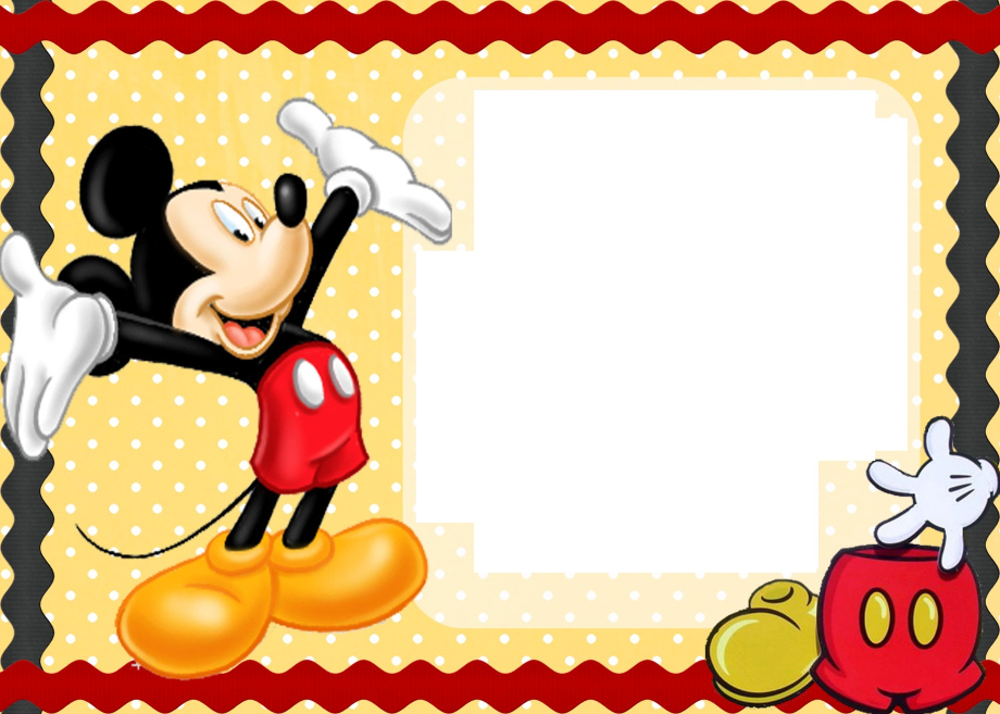 Download High Quality Mickey Mouse Clipart Border Transparent PNG 