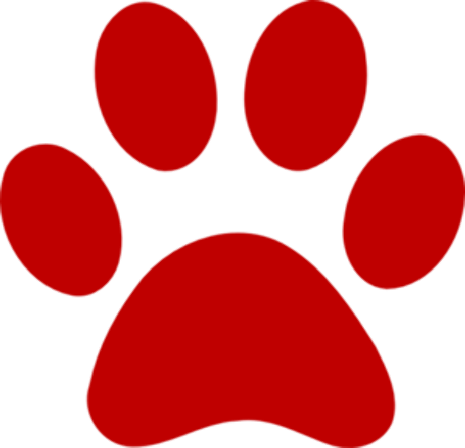 Download High Quality Paw Prints Clip Art Red Transparent PNG Images 