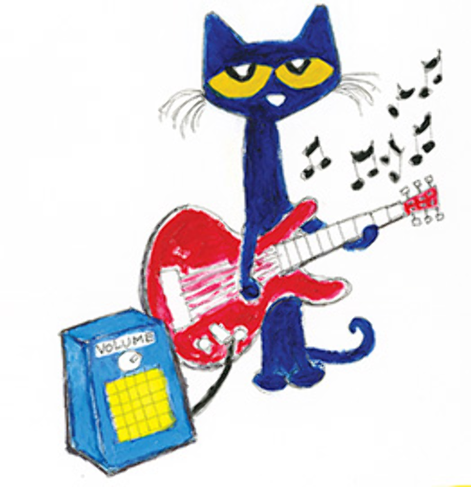 Download High Quality Pete The Cat Clipart Guitar Transparent PNG 