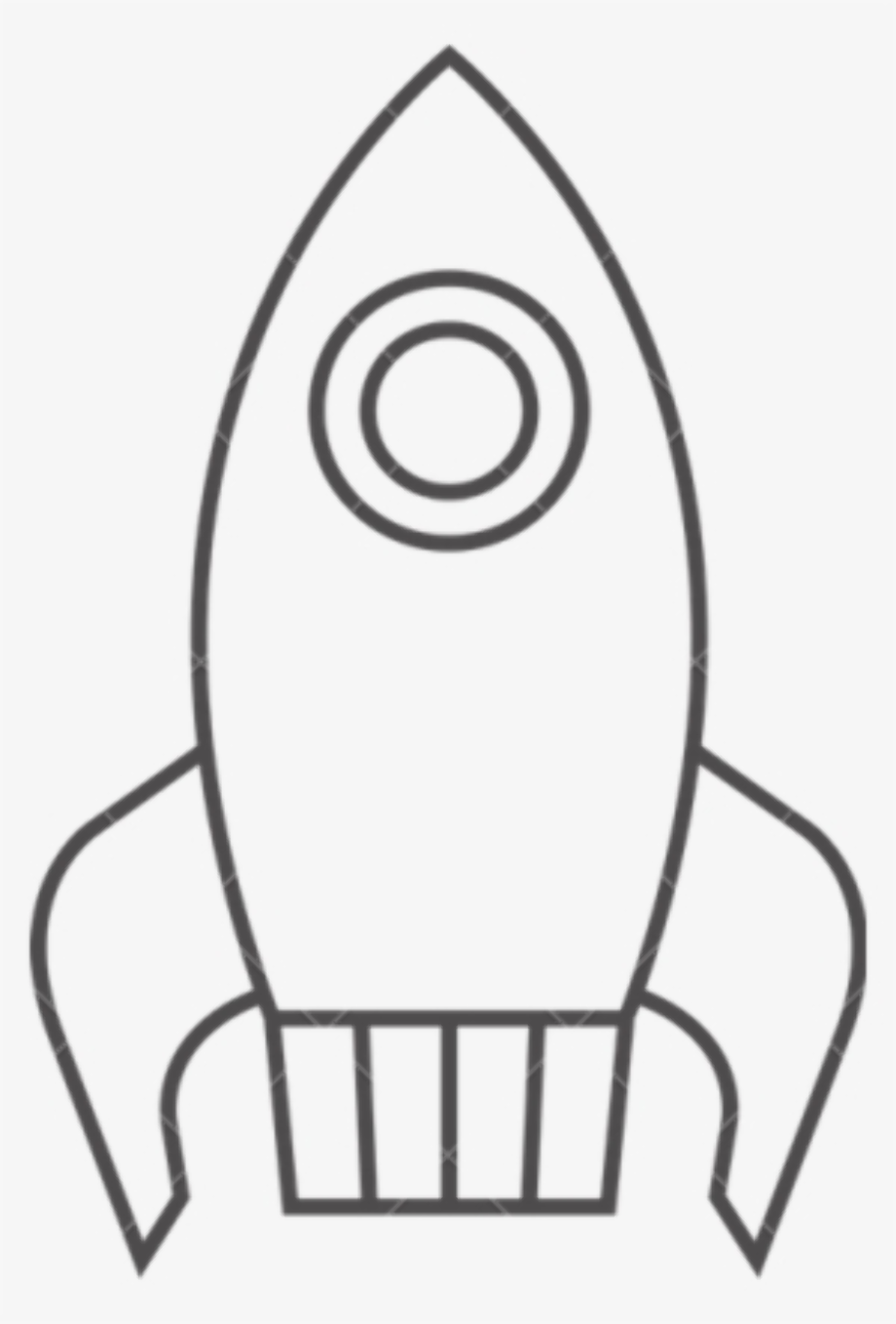 Rocket Ship Printable Template