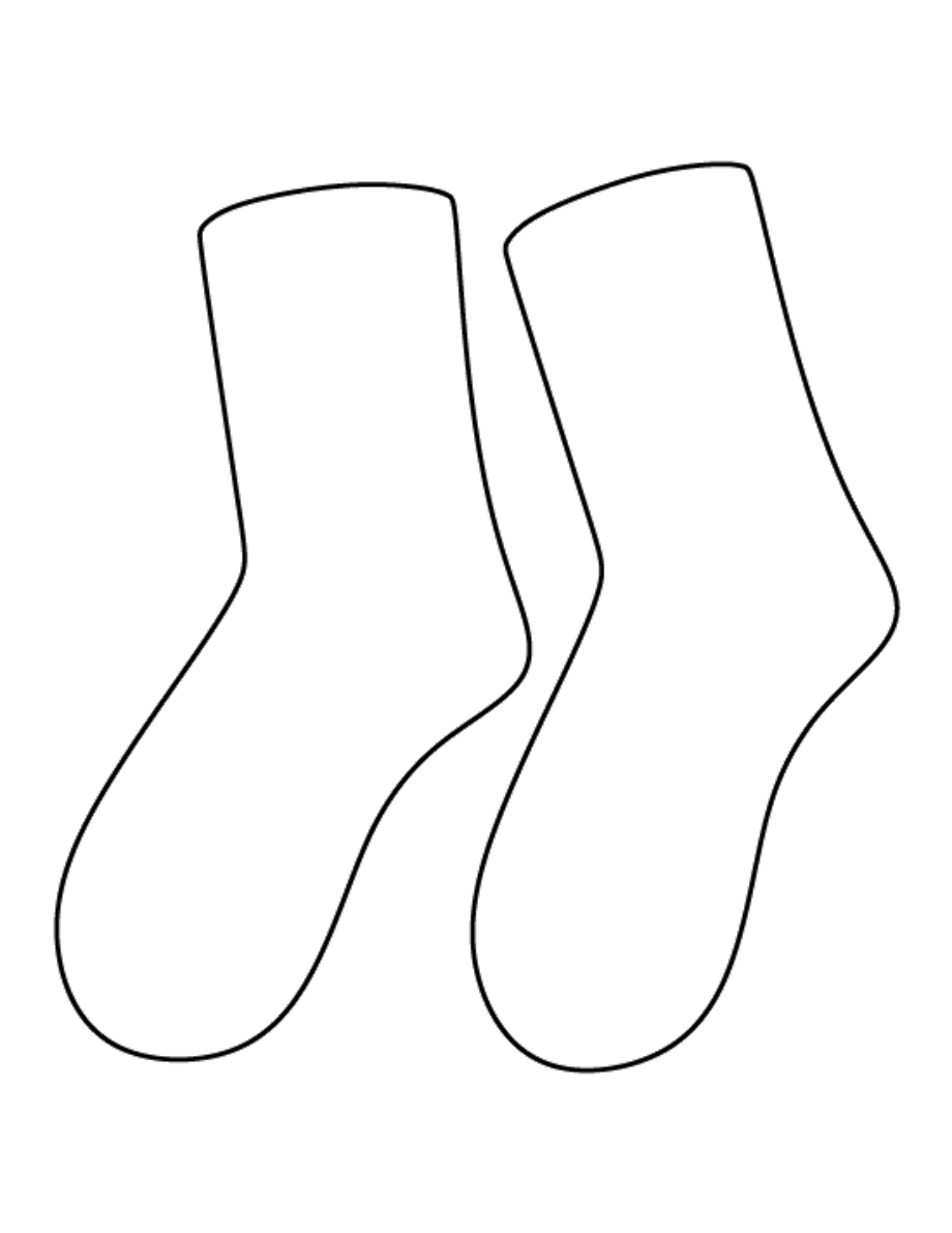 Sock Template Printable Printable Word Searches