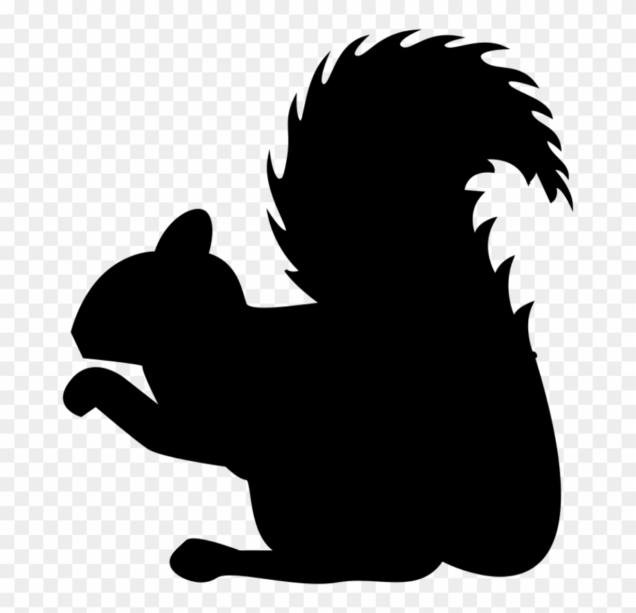 Download High Quality Squirrel Clipart Silhouette Transparent PNG