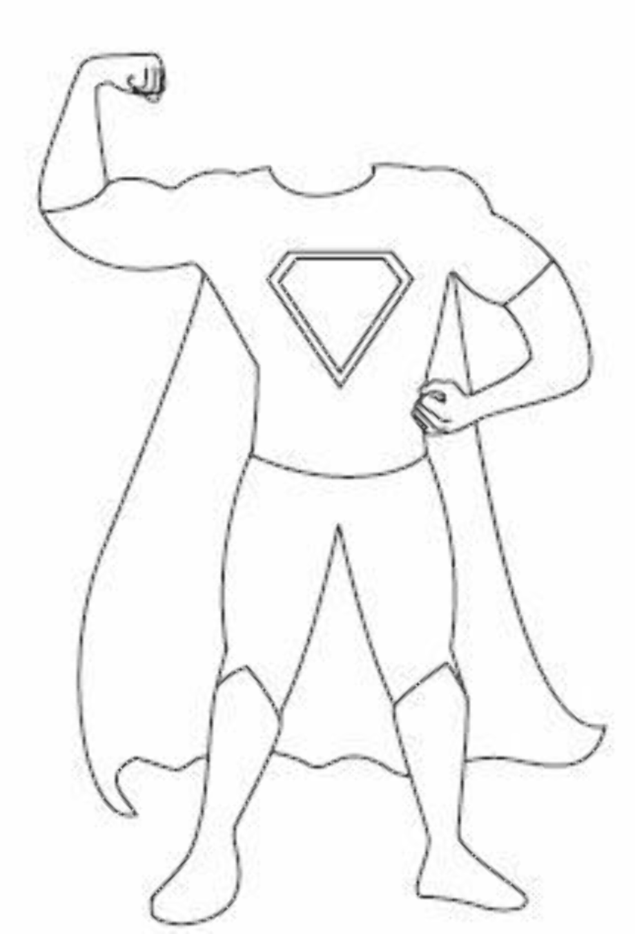 Download High Quality Super Hero Clipart Outline Transparent PNG Images 
