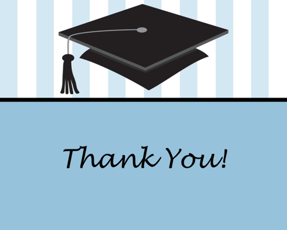 Graduation Gift Thank You Note Template
